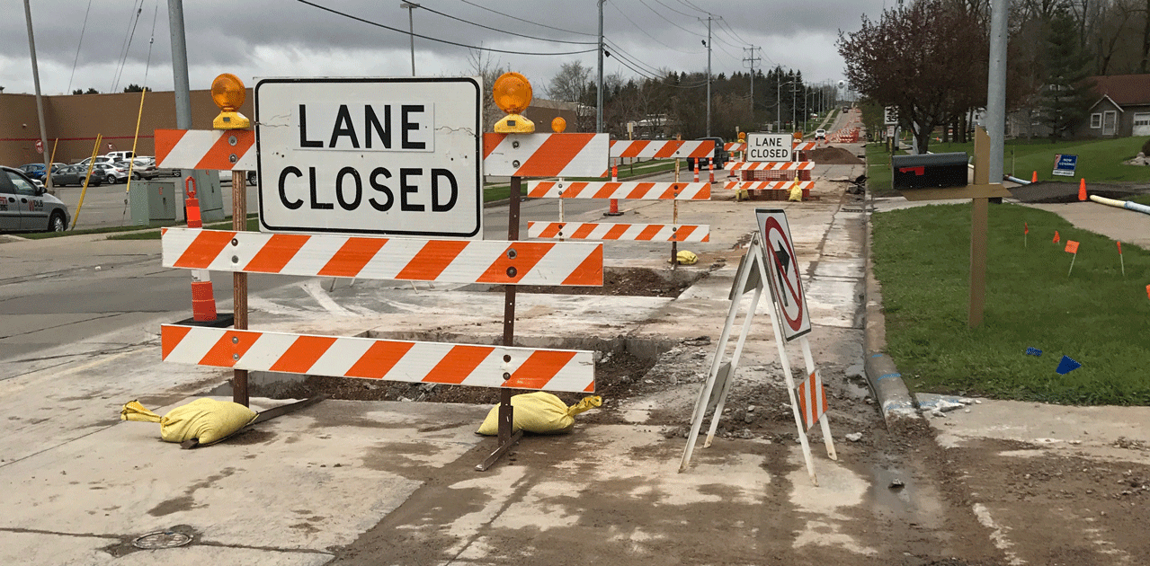 Temporary Lane Restrictions on North Peach - OnFocus