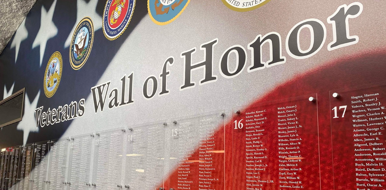Special Tribute Wall at Marshfield Community Center Honors Local ...