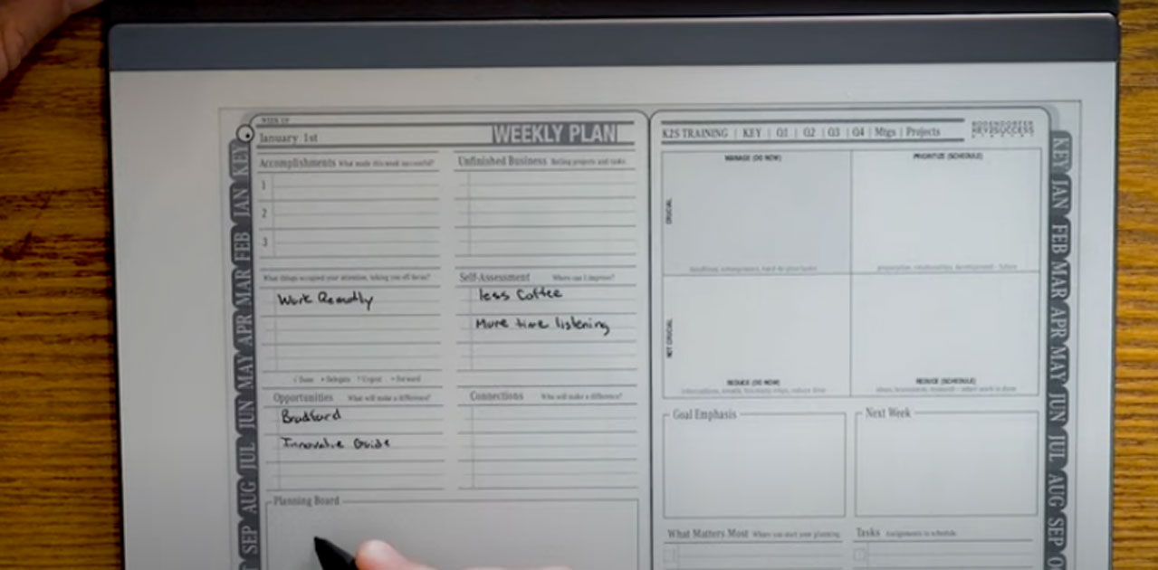 Best 2023 Digital Planner for ReMarkable - OnFocus