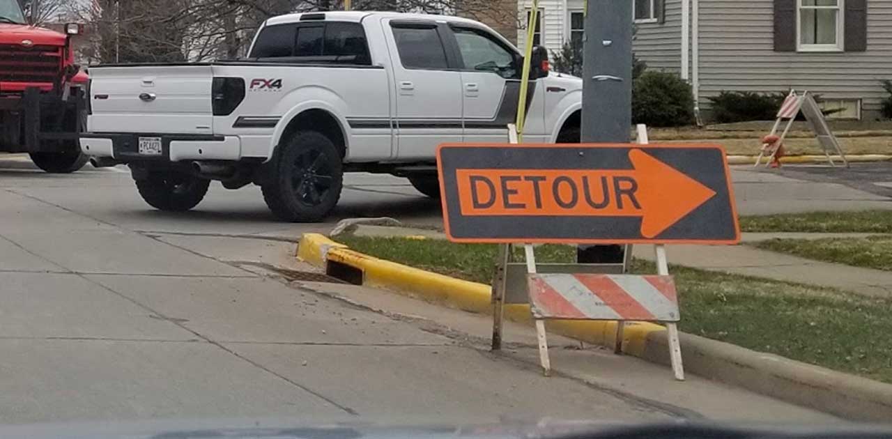 Detour for East Doege Street and East Becker Road to Begin Monday, July ...