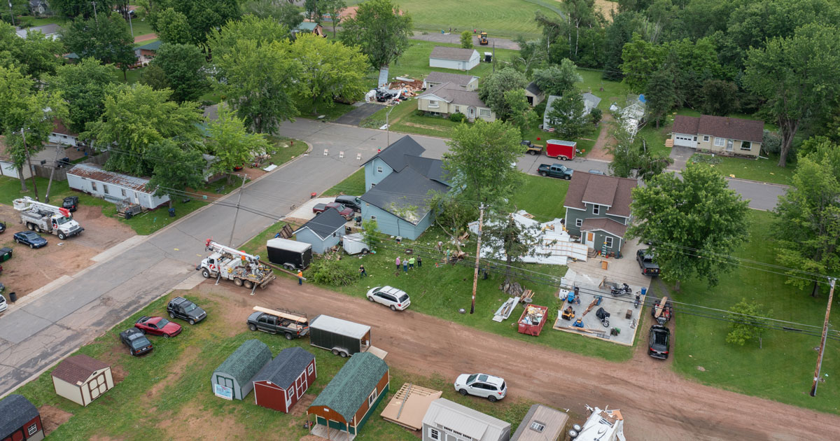 Severe Thunderstorm Causes Damage and Power Outages in Colby, Wisconsin ...